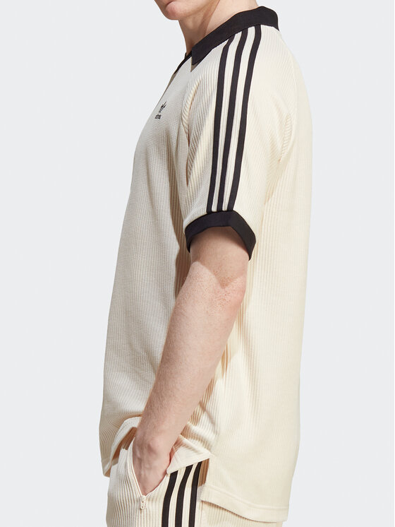 Adidas Poloshirt Adicolor Classics Waffle Polo Shirt HA9311 Beige