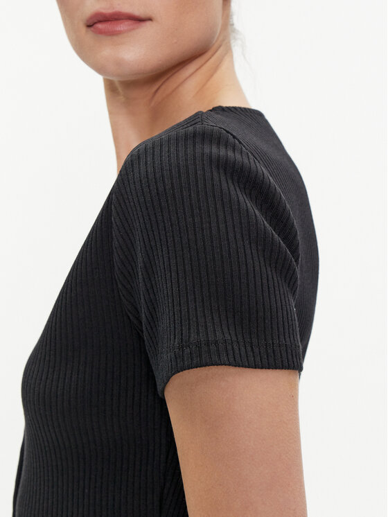 Levi's® Bluzka Monica A7182-0001 Czarny Slim Fit | Modivo.pl