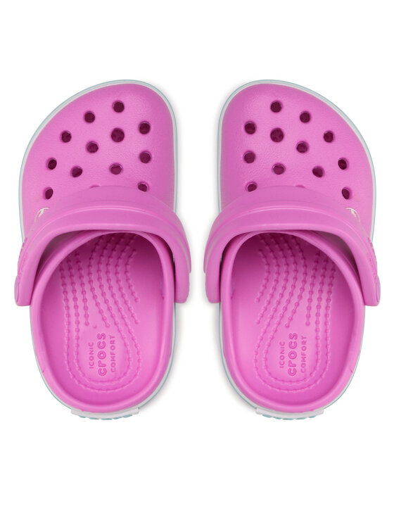 Crocs Klapki Crocband Clog T 207005 Różowy | Modivo.pl