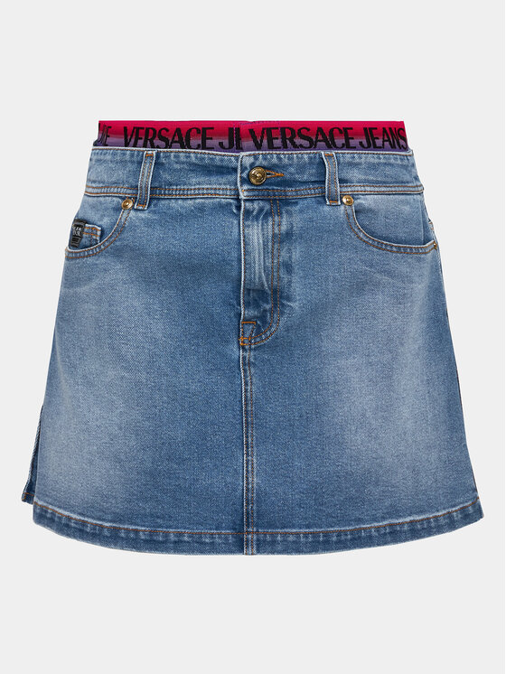 Versace Jeans Couture Minirock 74HAE85B Blau Regular Fit | Modivo.de