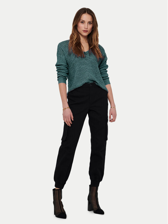 JDY Megztinis New Megan 15208245 Žalia Loose Fit | Modivo.lt