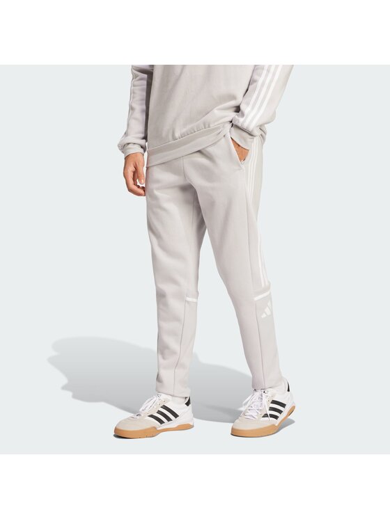 adidas Spodnie materiałowe 144115 Szary Regular Fit | Modivo.pl