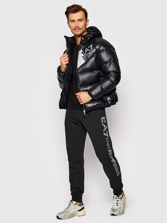EA7 Emporio Armani Kurtka puchowa 6KPB53 PNR4Z 1200 Czarny Regular Fit | Modivo.pl