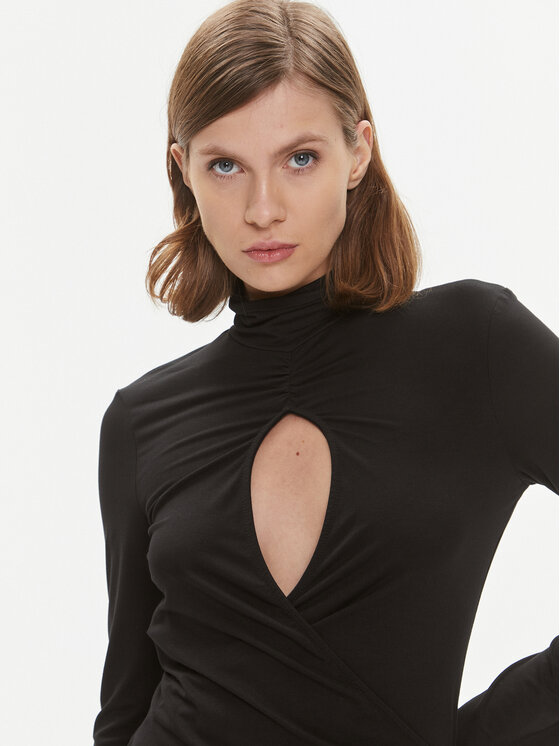 Pinko Sukienka koktajlowa Alpha 102367 A1DE Czarny Slim Fit | Modivo.pl