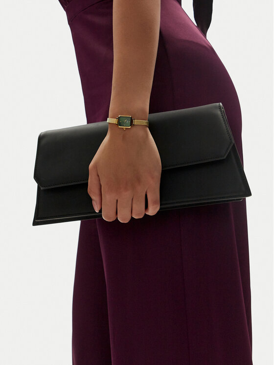 Daniel Wellington Zegarek Quadro Mini Evergold DW00100653 Złoty | Modivo.pl