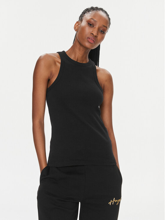 Hugo Top Classic Tank 50478532 Schwarz Slim Fit | Modivo.de