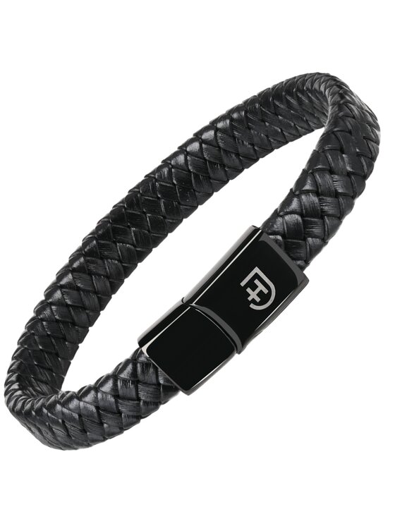 James Hawk Bransoletka Męska skórzana pleciona bransoletka Brązowy ...