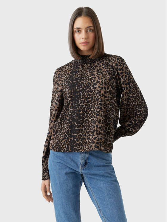 Vero Moda Palaidinė Kittie 10276212 Ruda Relaxed Fit | Modivo.lt