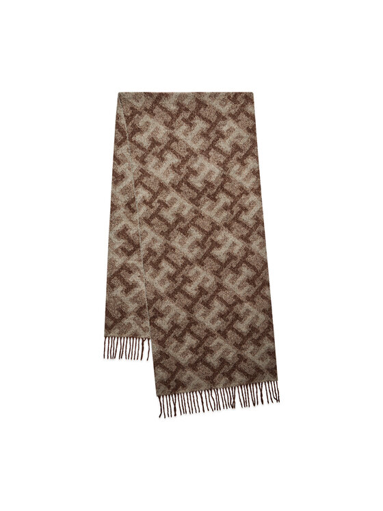 Tommy Hilfiger Šál Iconic Monogram AW0AW13899 Hnědá | Modivo.cz