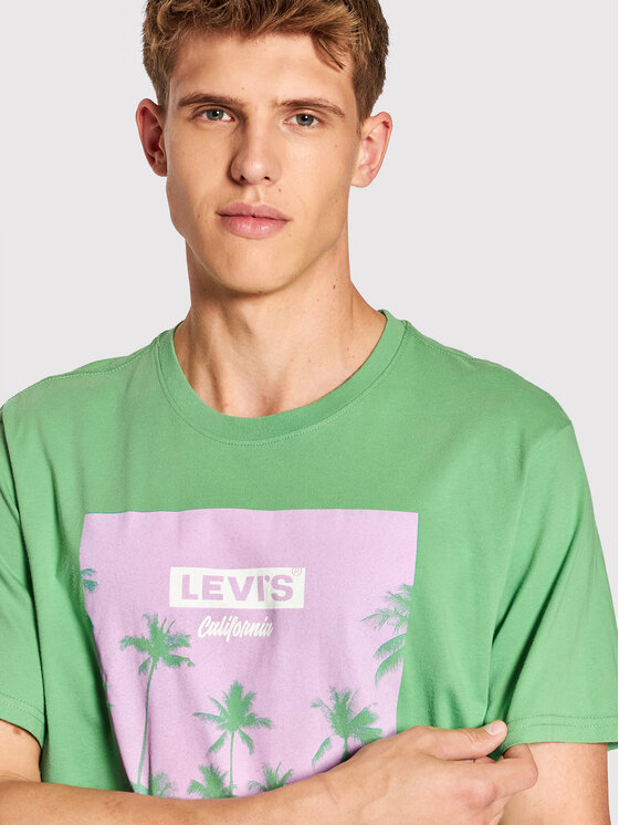 Levi's® T-Shirt 16143-0618 Zelená Relaxed Fit | Modivo.cz