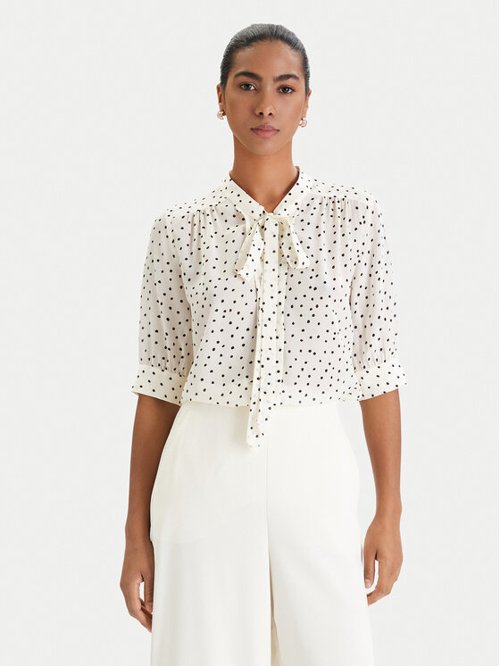 Luisa Spagnoli Halenka Barcolana 543049 Écru Regular Fit | Modivo.cz
