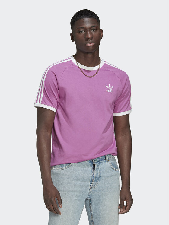 adidas Tricou adicolor Classic 3-Stripes HK7275 Roz Slim Fit | Modivo.ro
