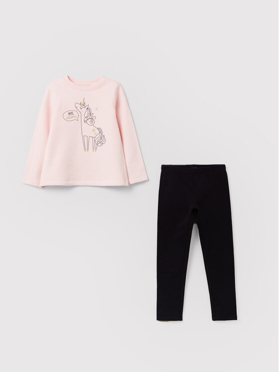 OVS Set aus Tunika und Leggings 1334641 Rosa Regular Fit | Modivo.at