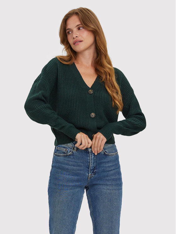 Vero Moda Cardigan Lea 10273853 Verde Relaxed Fit | Modivo.ro