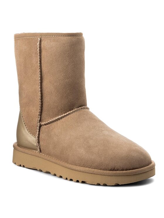Ugg Sniego batai W Classic Short II Metallic 1019030 Smėlio | Modivo.lt