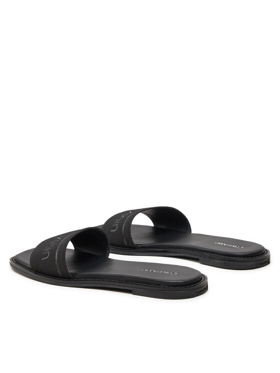 Calvin Klein Παντόφλες Flat Slide He HW0HW01989 Μαύρο | Modivo.gr
