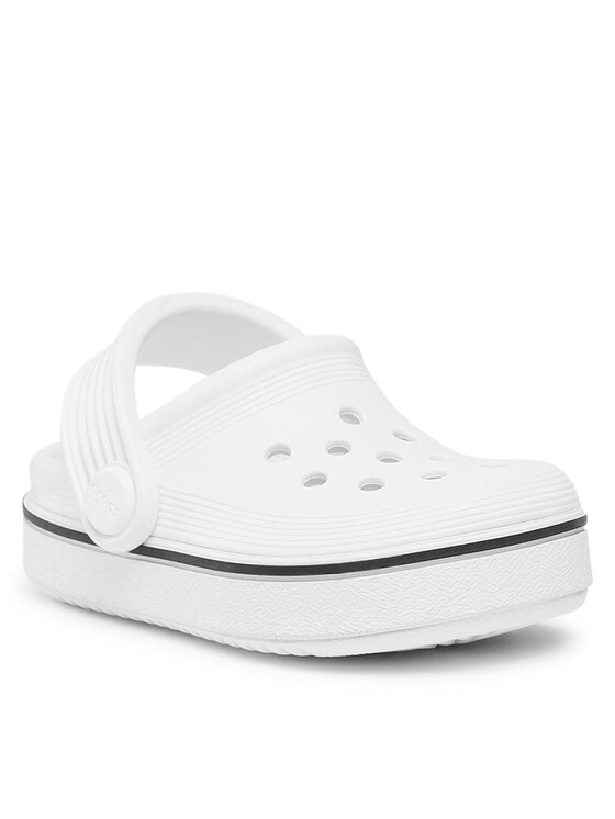 Crocs Klapki Crocs Crocband Clean Clog T 208479 Biały | Modivo.pl