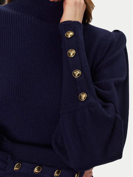 Luisa Spagnoli Úpletové šaty Magalin 58414 Tmavomodrá Regular Fit ...