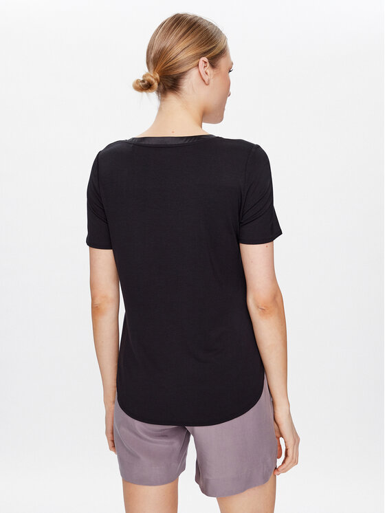 Triumph Тениска на пижама Climate Aloe 10214846 Черен Regular Fit ...