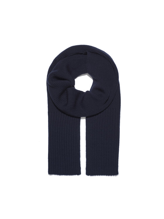 B SIDES Szalik MERINO NO.1 Granatowy | Modivo.pl