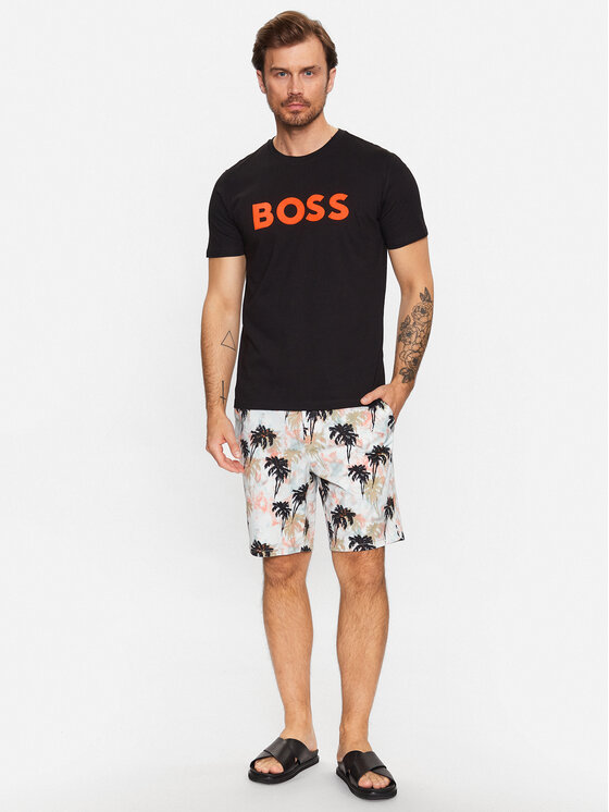 Boss T-Shirt 50481923 Czarny Regular Fit | Modivo.pl