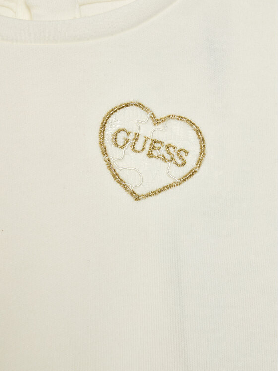 Guess Kleid für den Alltag S3BG00 KB8R0 Écru Regular Fit | Modivo.de