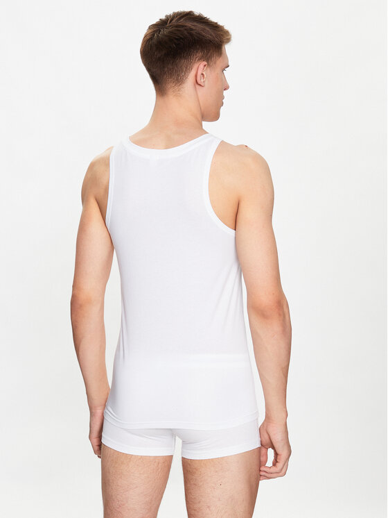 HOM Tank top 401332 Biały Regular Fit | Modivo.pl