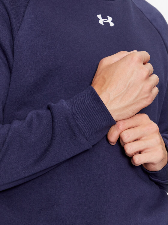 Under Armour Суитшърт Ua Rival Fleece Crew 1379755 Тъмносин Loose Fit ...