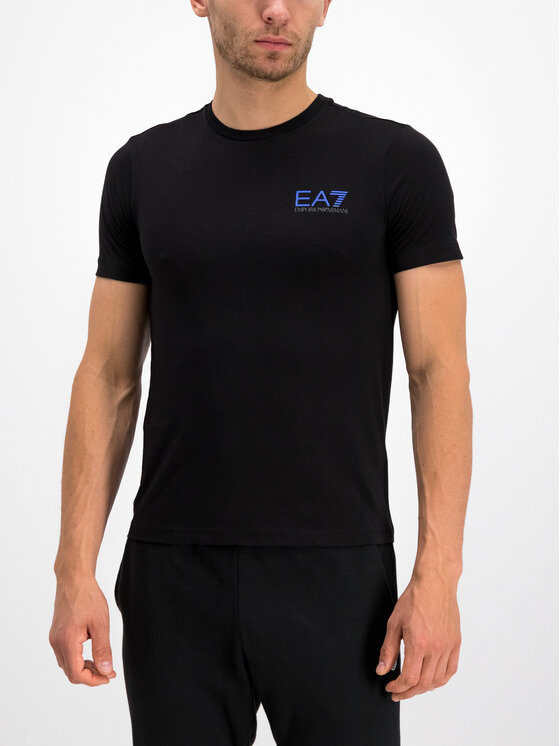 EA7 Emporio Armani T-Shirt 6GPT15 PJ02Z 1200 Czarny Regular Fit | Modivo.pl