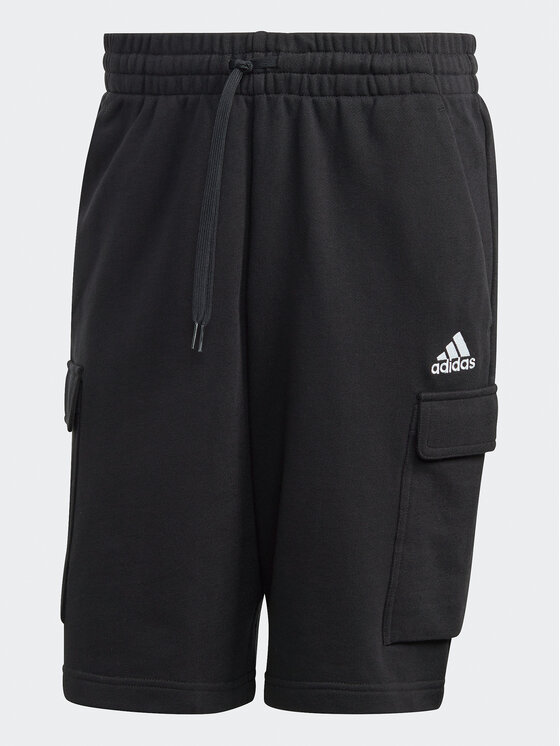 adidas Szorty sportowe Essentials HA4338 Czarny Regular Fit | Modivo.pl