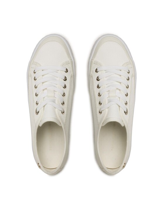 Tommy Hilfiger Teniși Platform Vulcanized Sneaker FW0FW07156 Bej ...