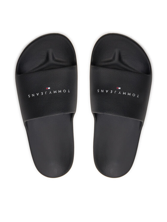 Tommy Jeans Ciabatte Tjw Printed Pu Pool Slide EN0EN02693 Nero Modivo