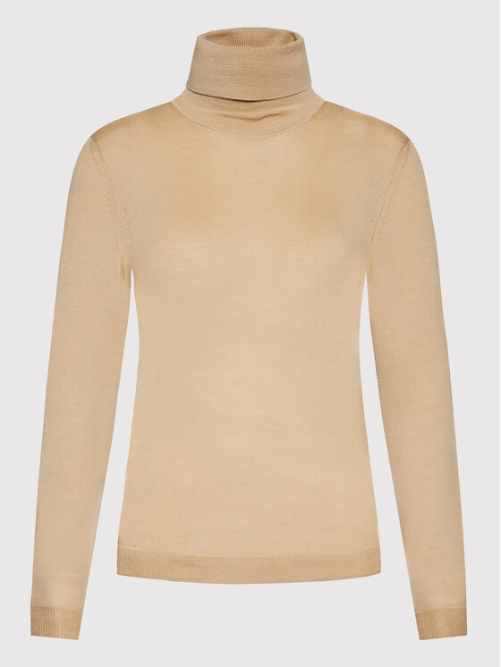 Max Mara Leisure Rollkragenpullover Romolo 33660826 Beige Regular Fit | Modivo.de