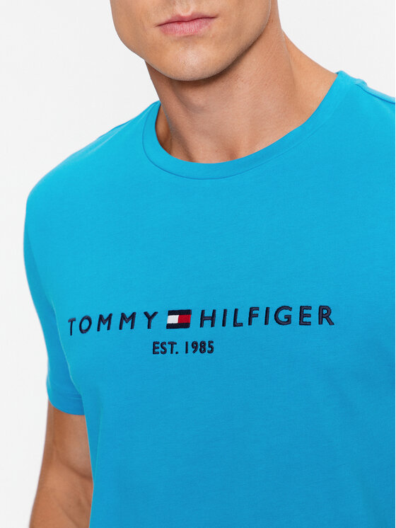 Tommy Hilfiger T Shirt Logo Mw0mw11797 Modrá Slim Fit Modivo Cz