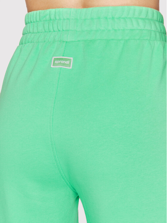Sprandi Spodnie dresowe SP22-SPD550 Zielony Regular Fit | Modivo.pl