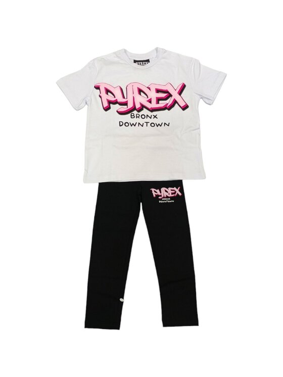 Pyrex Komplet dresowy q-bab-66417 Biały Regular Fit | Modivo.pl