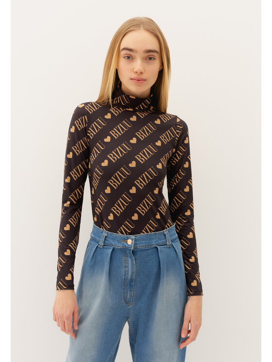 BIZUU T-Shirt SOPHIE Czarny Standard Fit | Modivo.pl