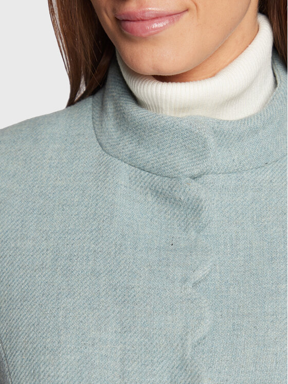 NAF NAF Wollmantel Armonna THNH1 Grün Regular Fit | Modivo.de