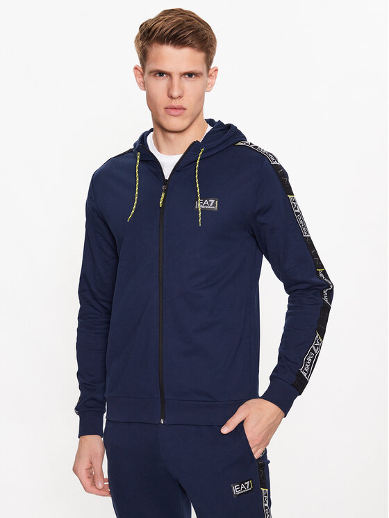 EA7 Emporio Armani Bluza 3RPM09 PJ05Z 1554 Granatowy Regular Fit | Modivo.pl