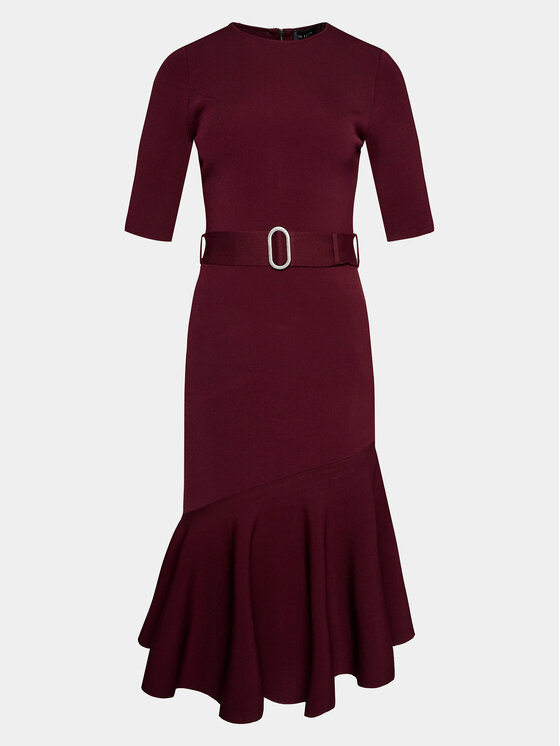 Ted Baker Sukienka dzianinowa Samalee 271307 Bordowy Regular Fit ...