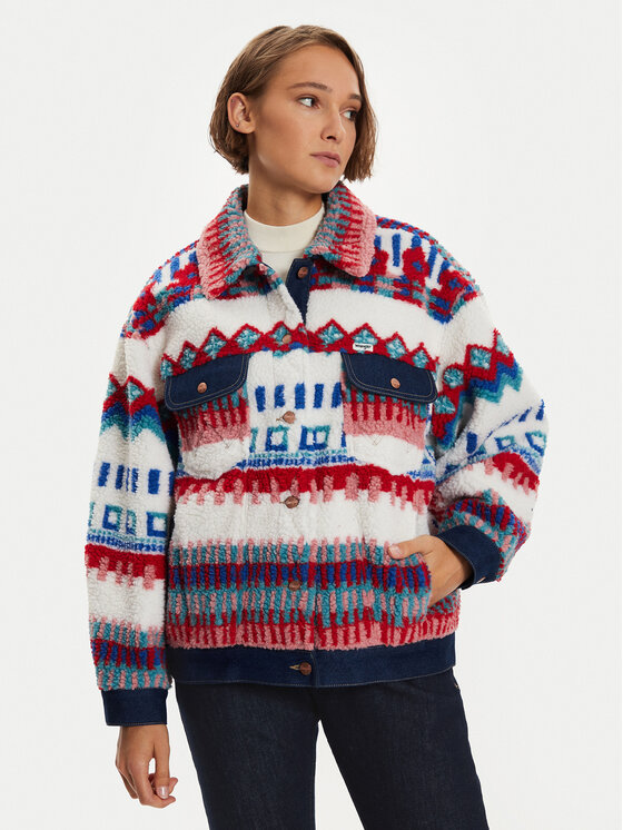 Wrangler Geacă Sherpa 112356491 Colorat Oversize | Modivo.ro