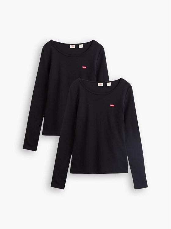 Levi's® 2er-Set Blusen A0787-0001 Schwarz Slim Fit | Modivo.de