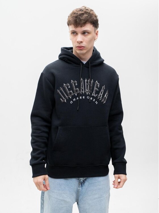 Jigga Wear Bluza Kangurka Męska Czarna Jigga Trap Logo M Czarny Regular ...