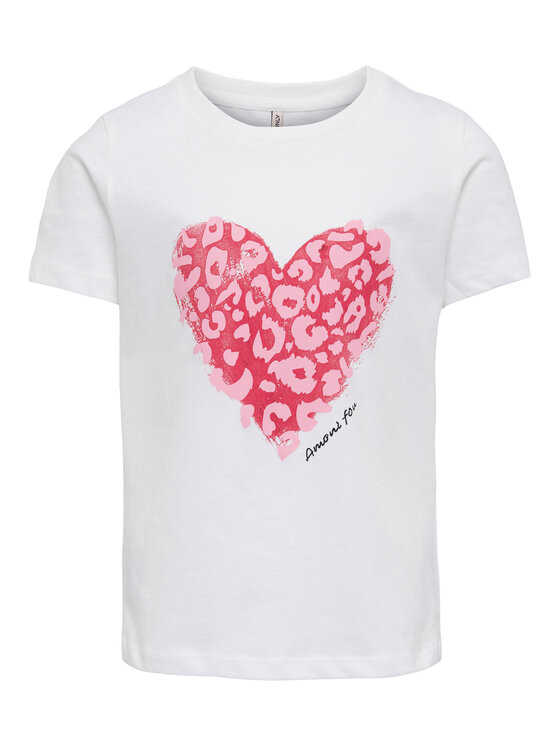 Kids ONLY Top 15296969 Biały Regular Fit | Modivo.pl