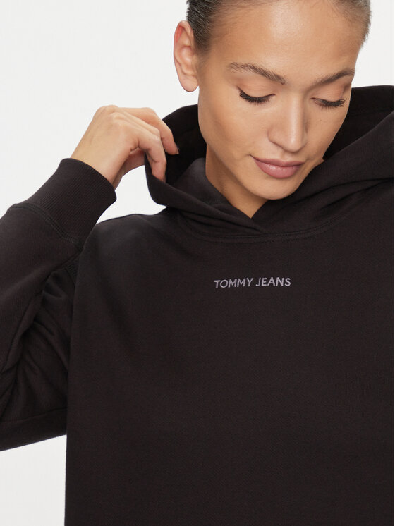 Tommy Jeans Sweatshirt Classic DW0DW17329 Schwarz Relaxed Fit Modivo