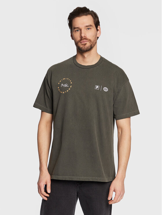 Primitive T-shirt P12688 Kaki Regular Fit | Modivo.fr