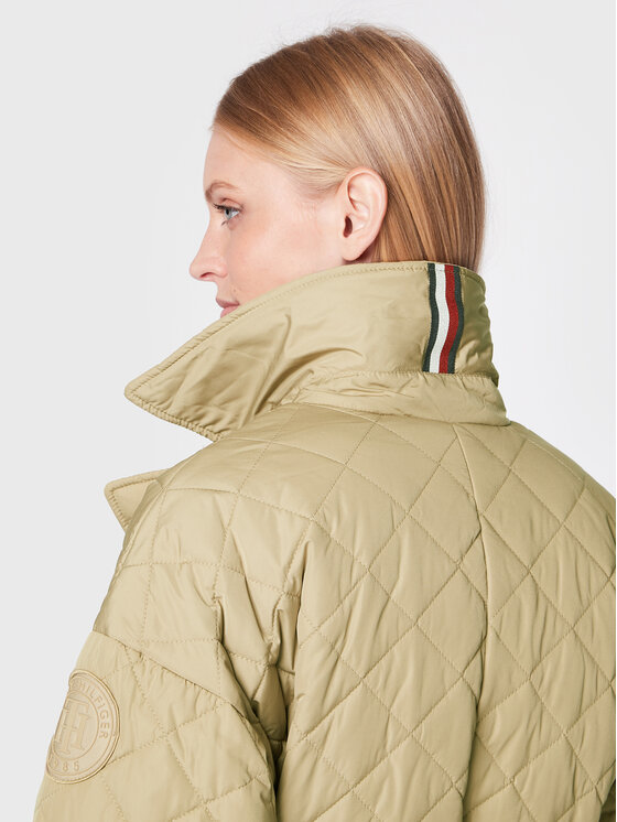 Tommy Hilfiger Daunenjacke Sorona Quilted WW0WW35090 Beige Regular Fit Modivo