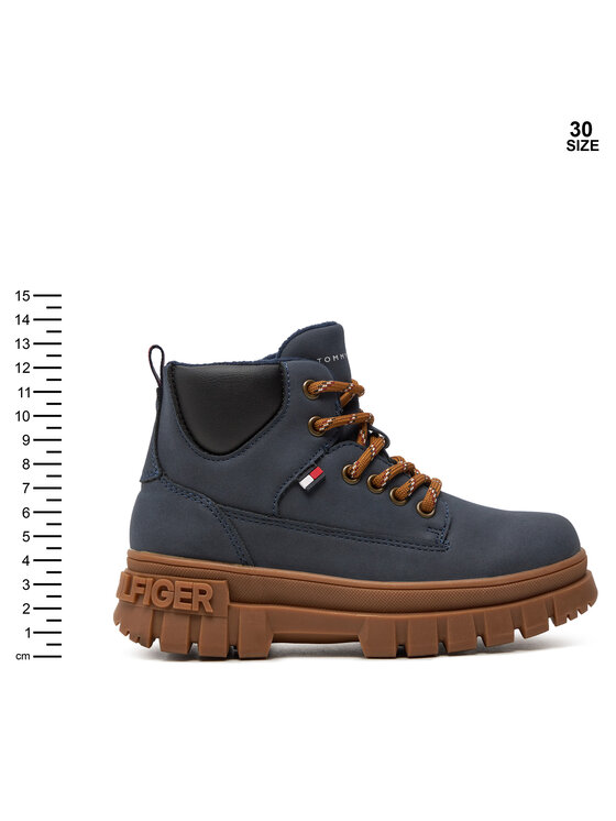 Tommy Hilfiger Schnurstiefeletten T3X5 33706 1269800 M Dunkelblau Modivo