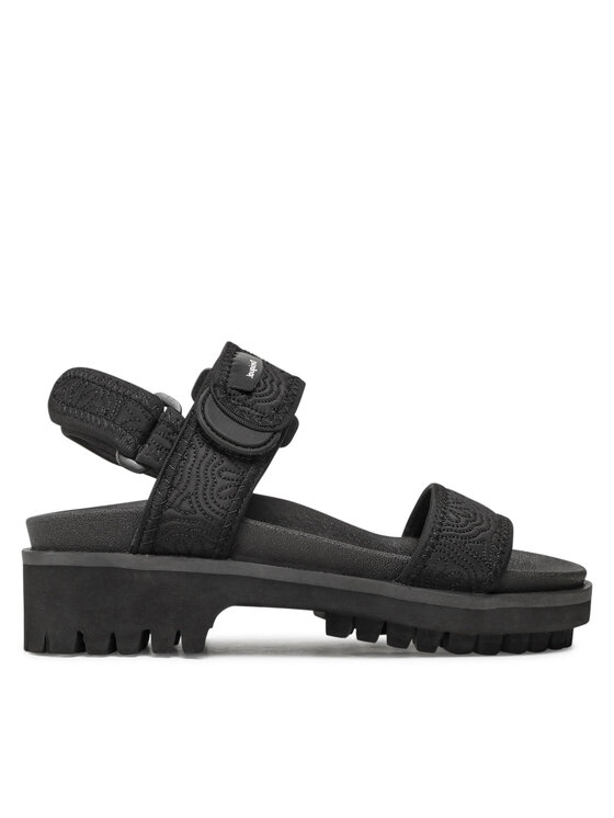 Desigual Sandále Track Sandal Daisy 22SSHA09 Čierna | Modivo.sk
