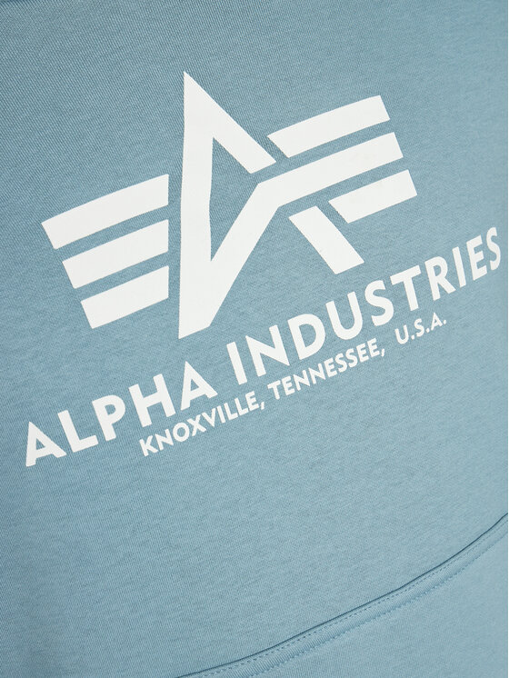 Alpha Industries Majica dugih rukava Basic 178312 Plava Regular Fit ...